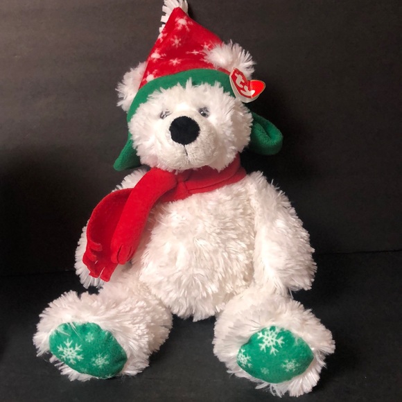 Holiday | New 206 Ty Classic Fargo Christmas Bear With Tags | Poshmark